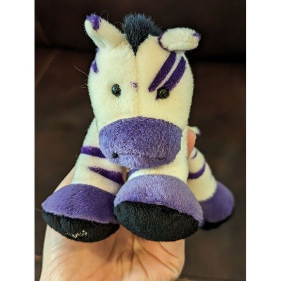 Stuffins | Toys | Stripes Z Zebra Purple New Stuffins Plush Lumpys Bean ...